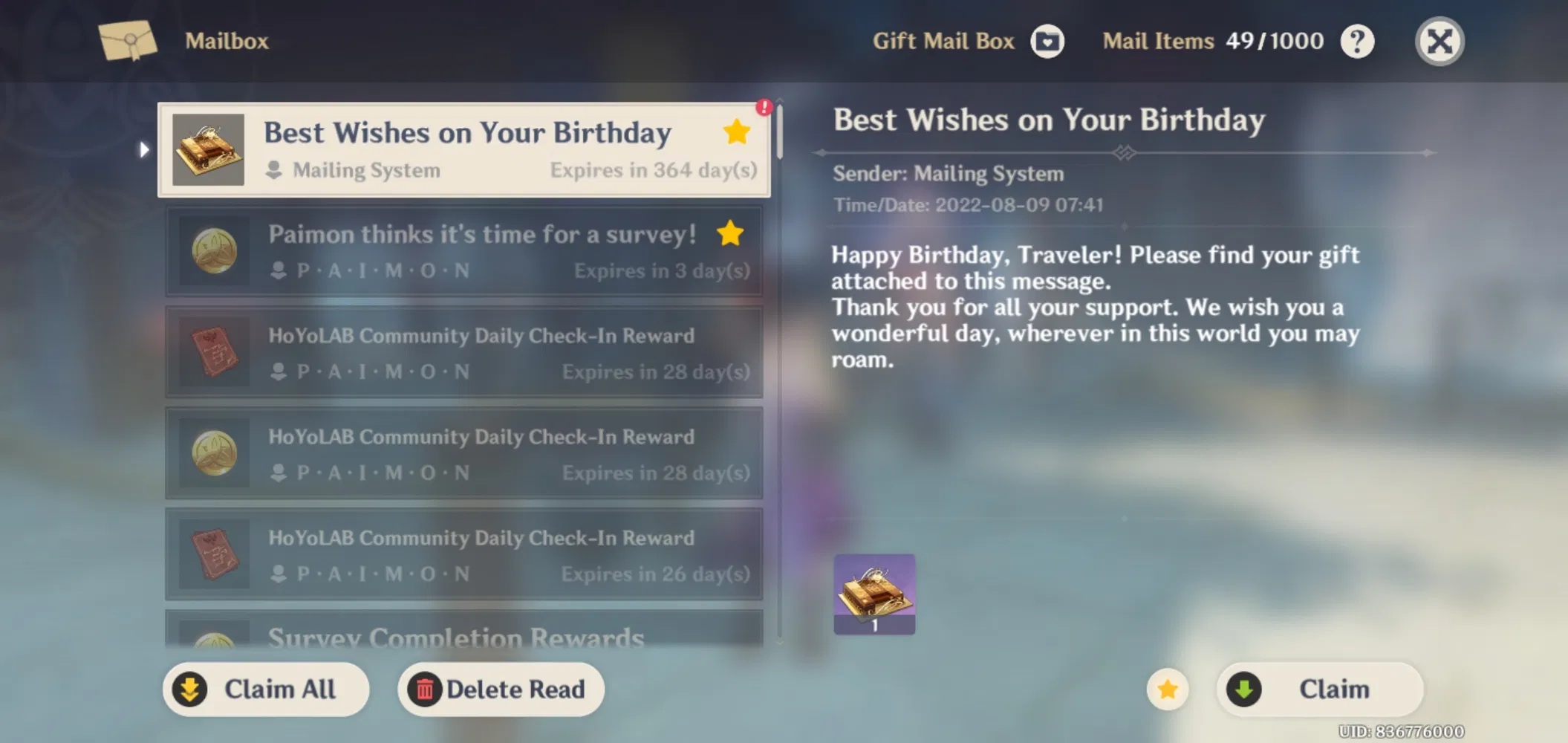 Genshin birthday! Genshin Impact | HoYoLAB