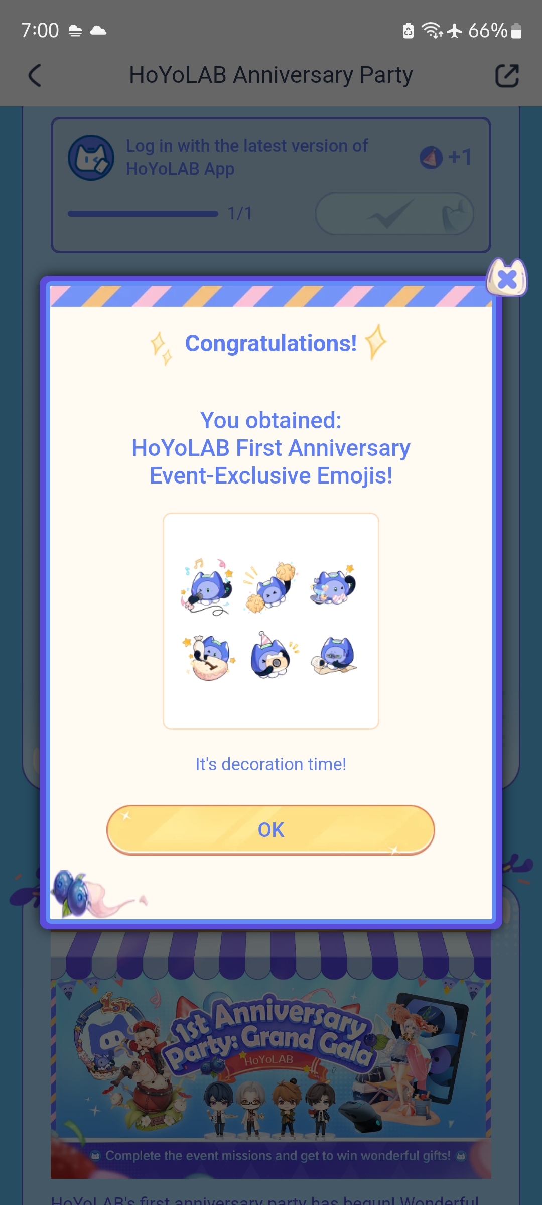Finally got the stickers! | HoYoLAB