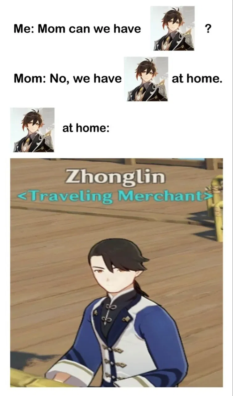 The ZHONGLI meme Genshin Impact | HoYoLAB