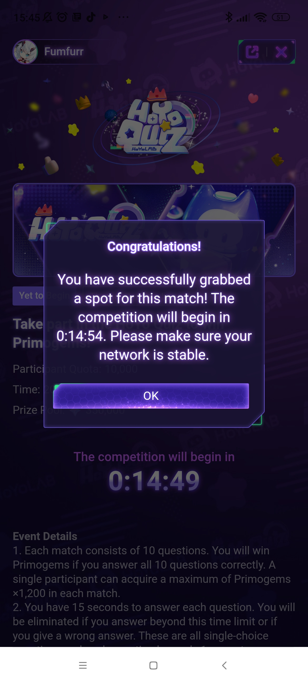 it is just a win to partecipate right? 🥲 Genshin Impact | HoYoLAB