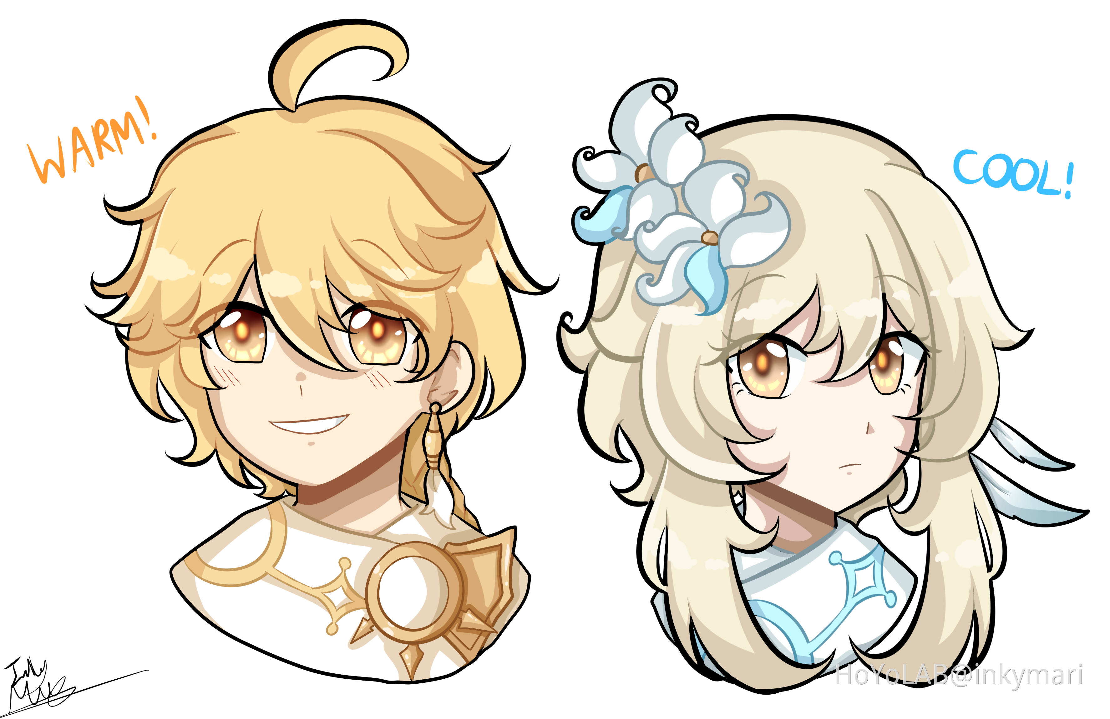 Aether and Lumine Genshin Impact | HoYoLAB