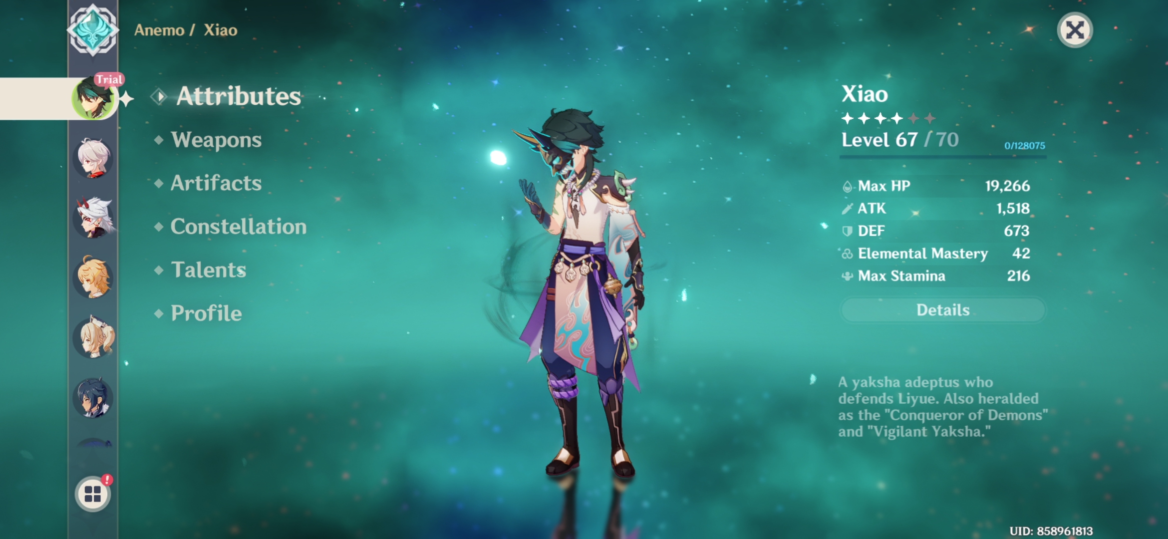 XIAO Genshin Impact | HoYoLAB