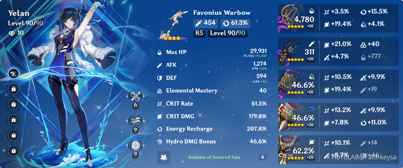 Build Yelan Genshin Impact | HoYoLAB