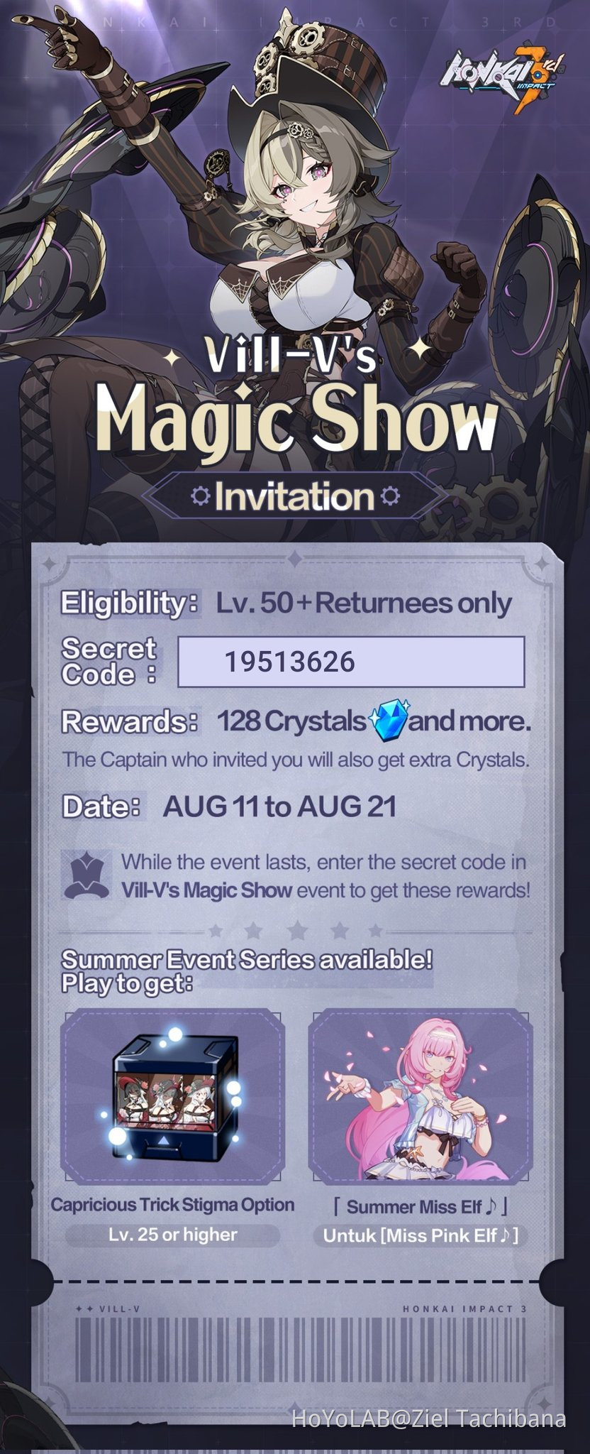 Returnee help Honkai Impact 3rd | HoYoLAB