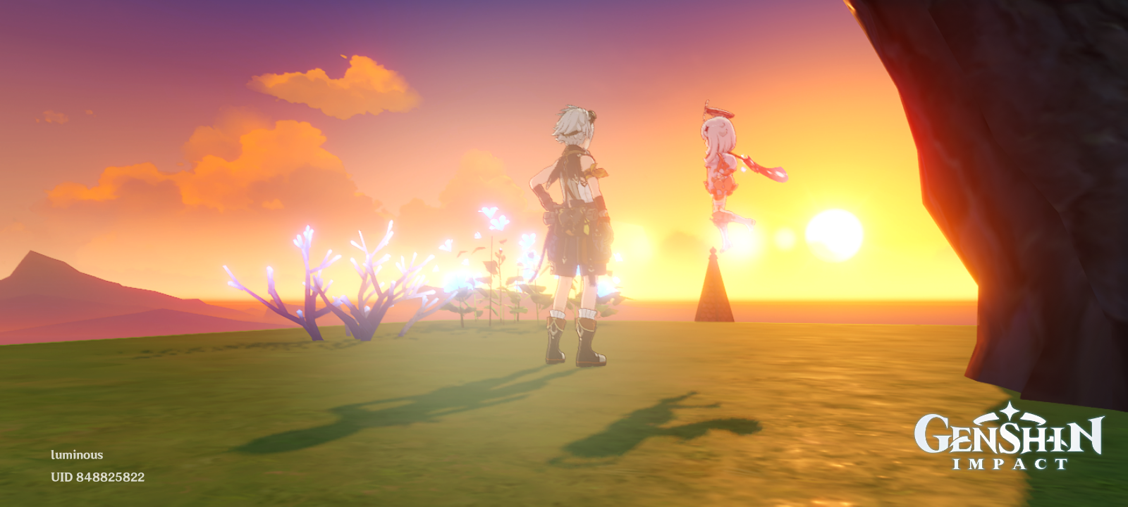 Sunset with paimon Genshin Impact | HoYoLAB