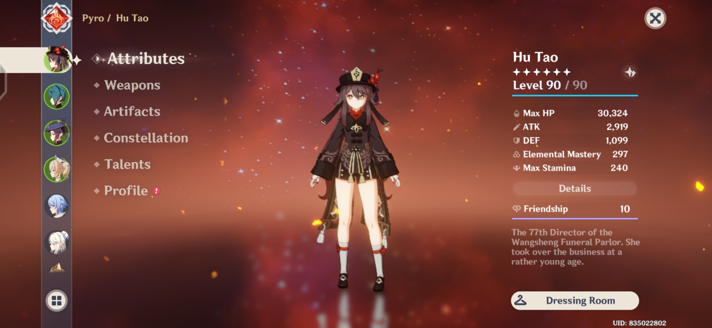 Rate my hu tao build Genshin Impact | HoYoLAB