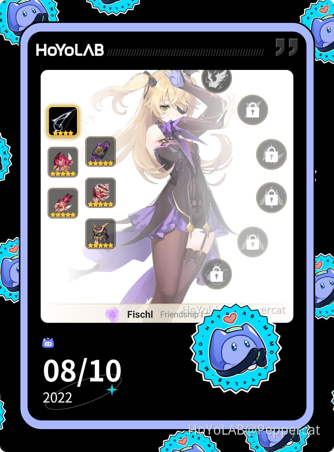 08/10 Diary -# My Character Building Diary | HoYoLAB