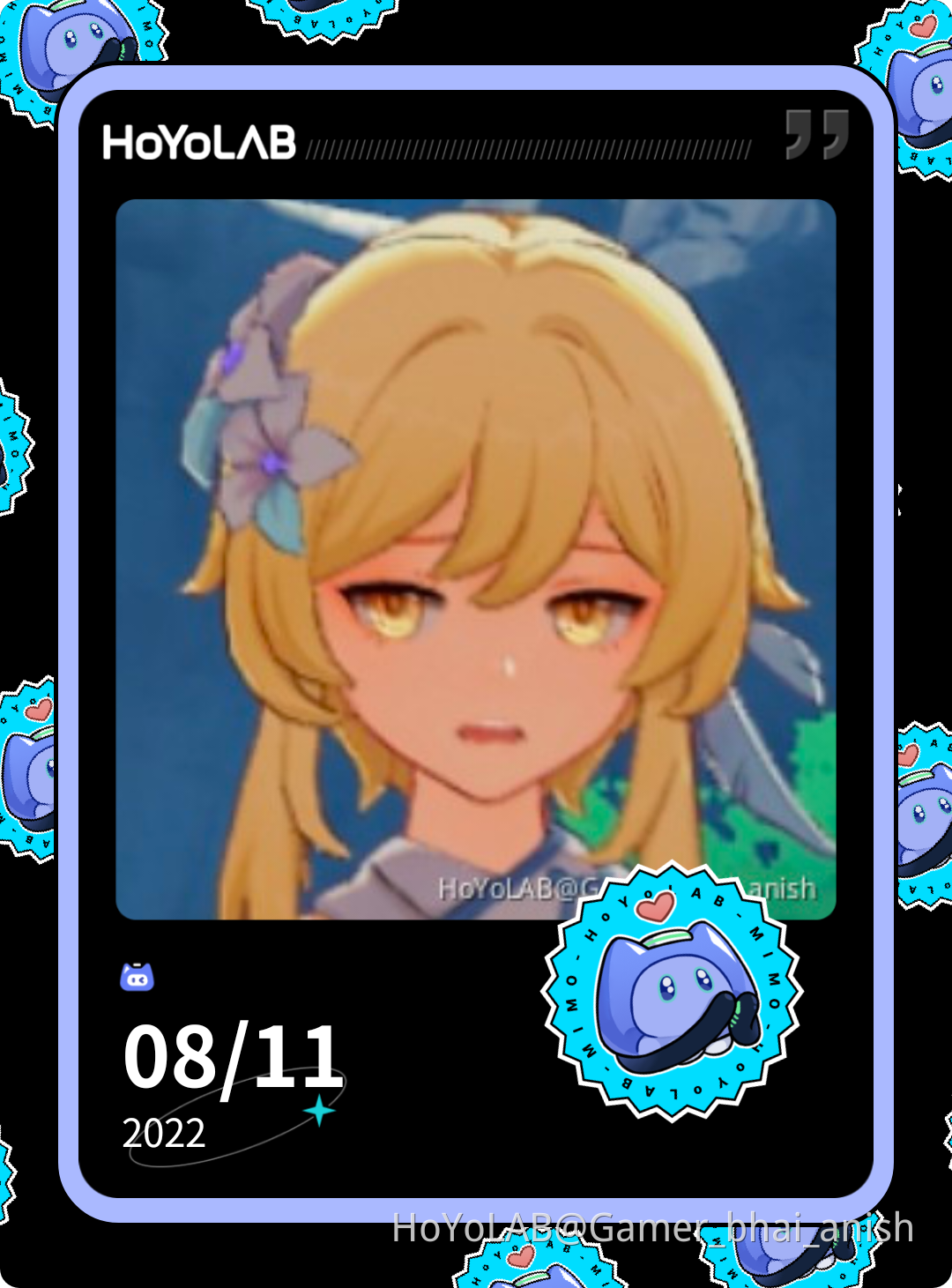 08/11 Diary -# My Character Building Diary | HoYoLAB