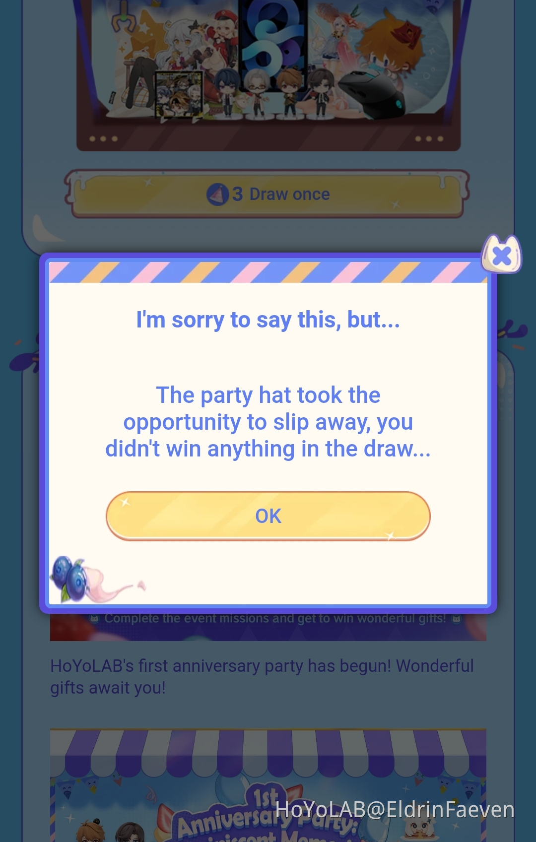 useless party hat Genshin Impact | HoYoLAB