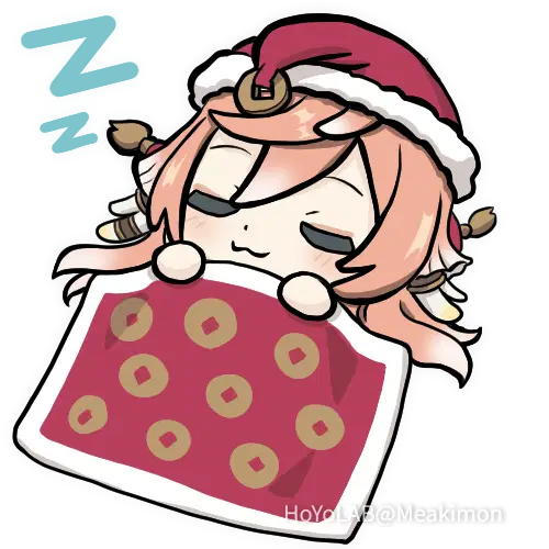 sleeping chibi emote