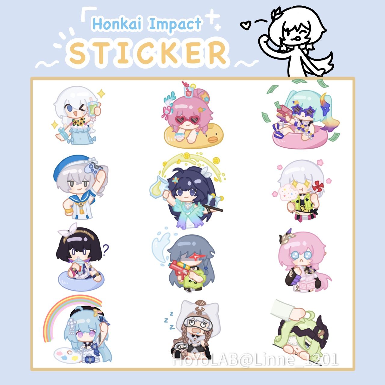 Honkai Sticker | HoYoLAB
