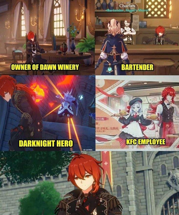 Diluc is certainly a very busy man… Genshin Impact | HoYoLAB