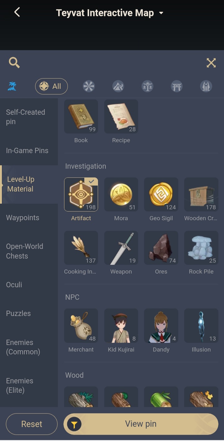 Artifact Exp Genshin Impact | HoYoLAB