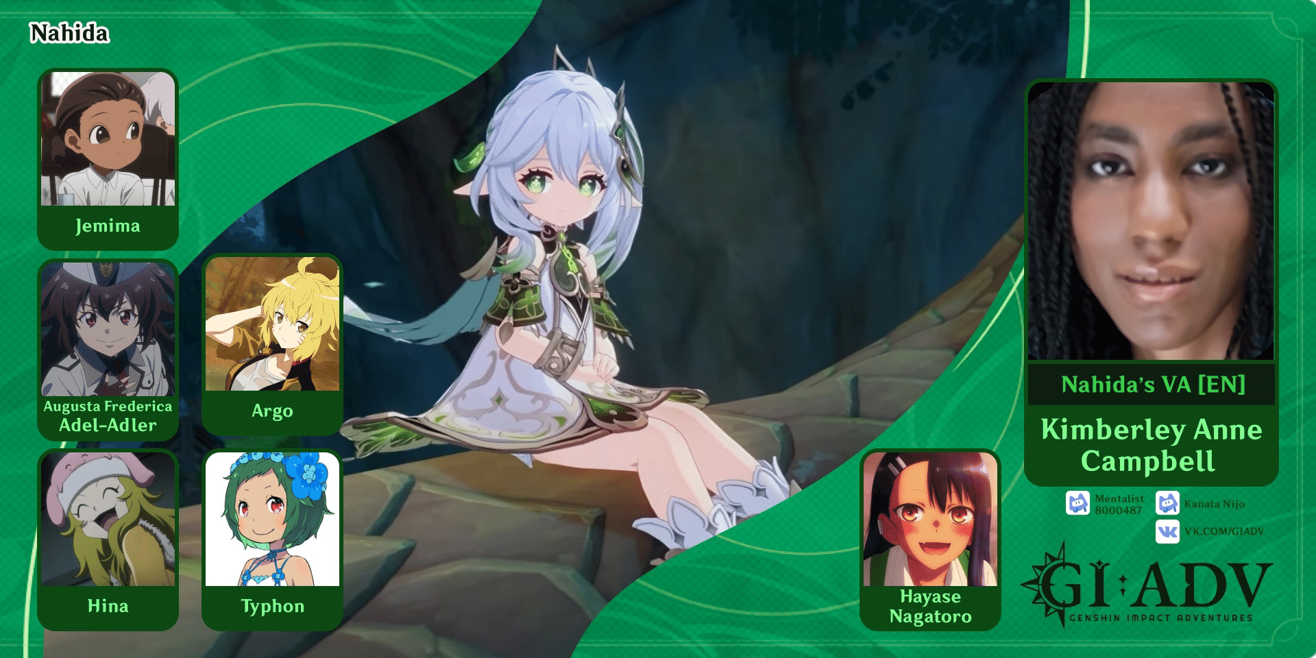 🌾 Voice actor | Nahida | English version Genshin Impact | HoYoLAB