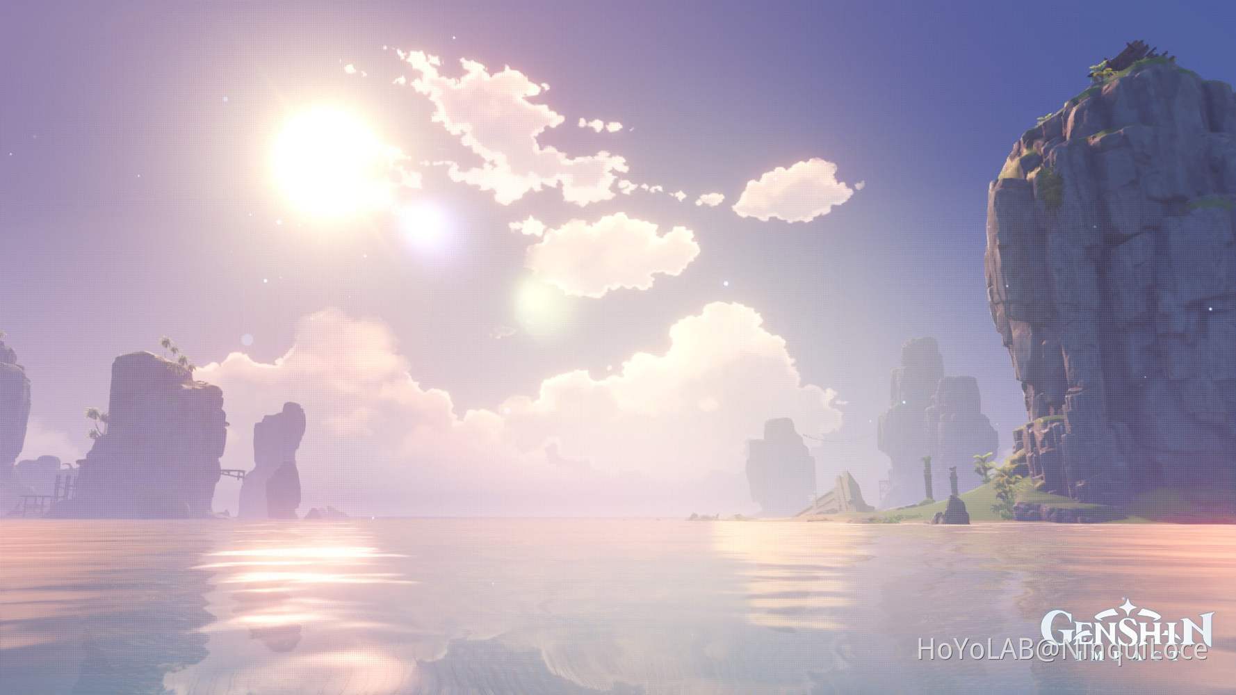 That perfect sky on Fischl Isle Genshin Impact | HoYoLAB