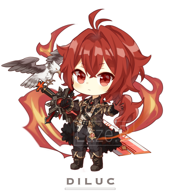 Chibi Diluc Genshin Impact | HoYoLAB