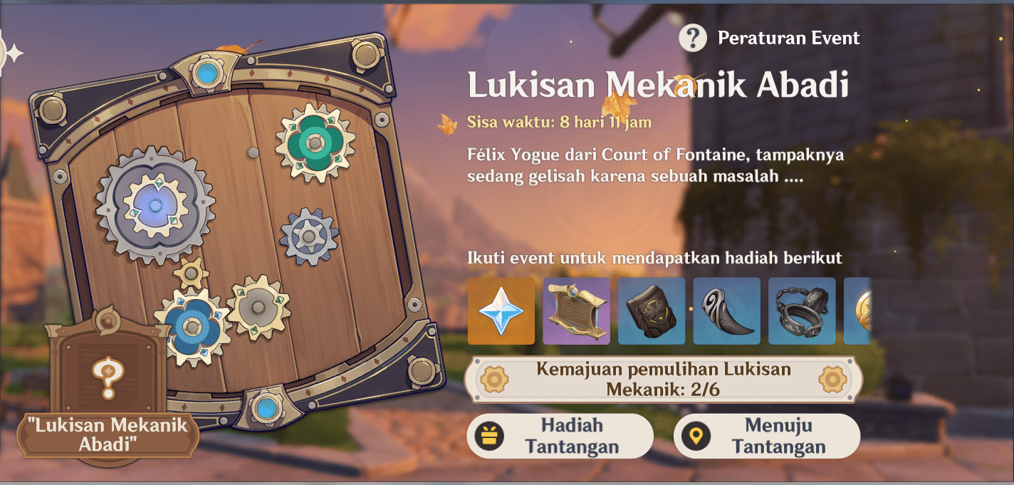 [2.8 Event] Lukisan Mekanik Abadi (Seluruh Mekanik dan Penyatuan ...
