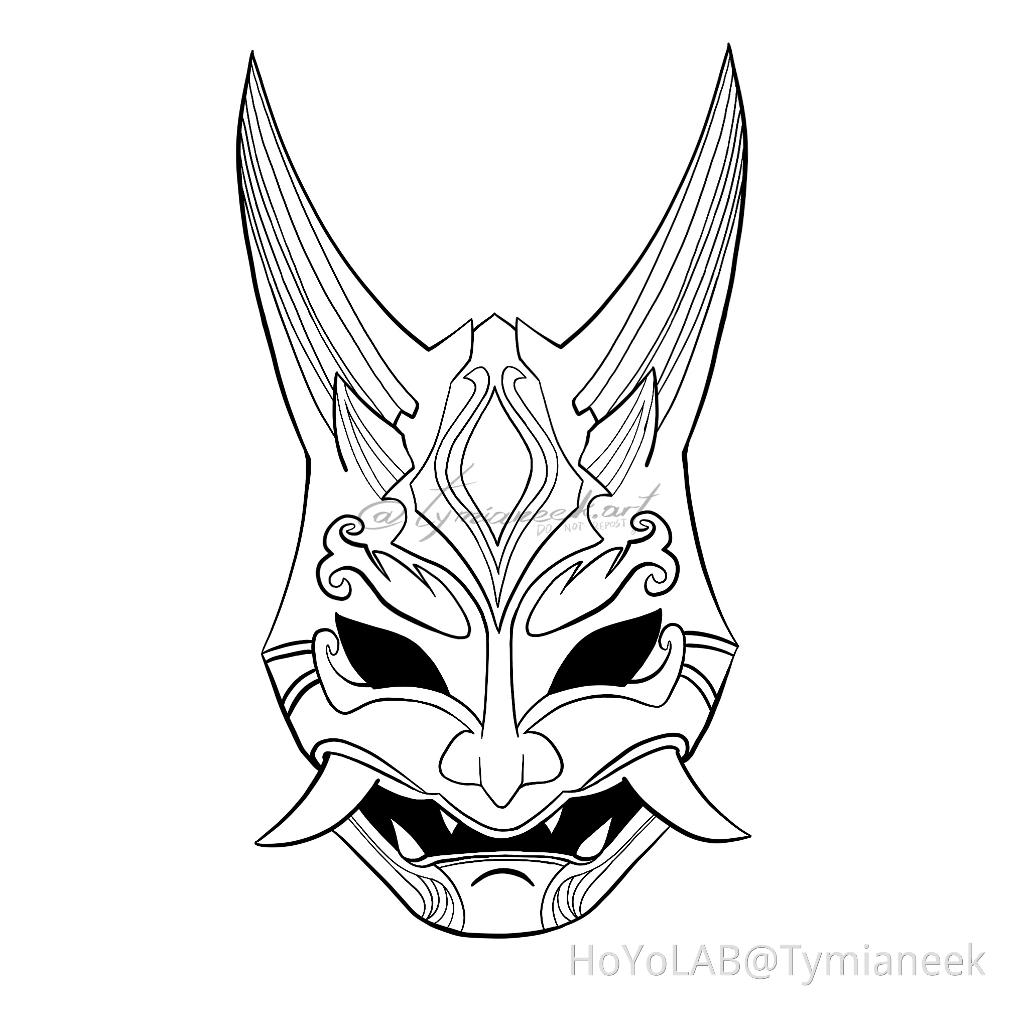 Xiao’s mask Genshin Impact | HoYoLAB