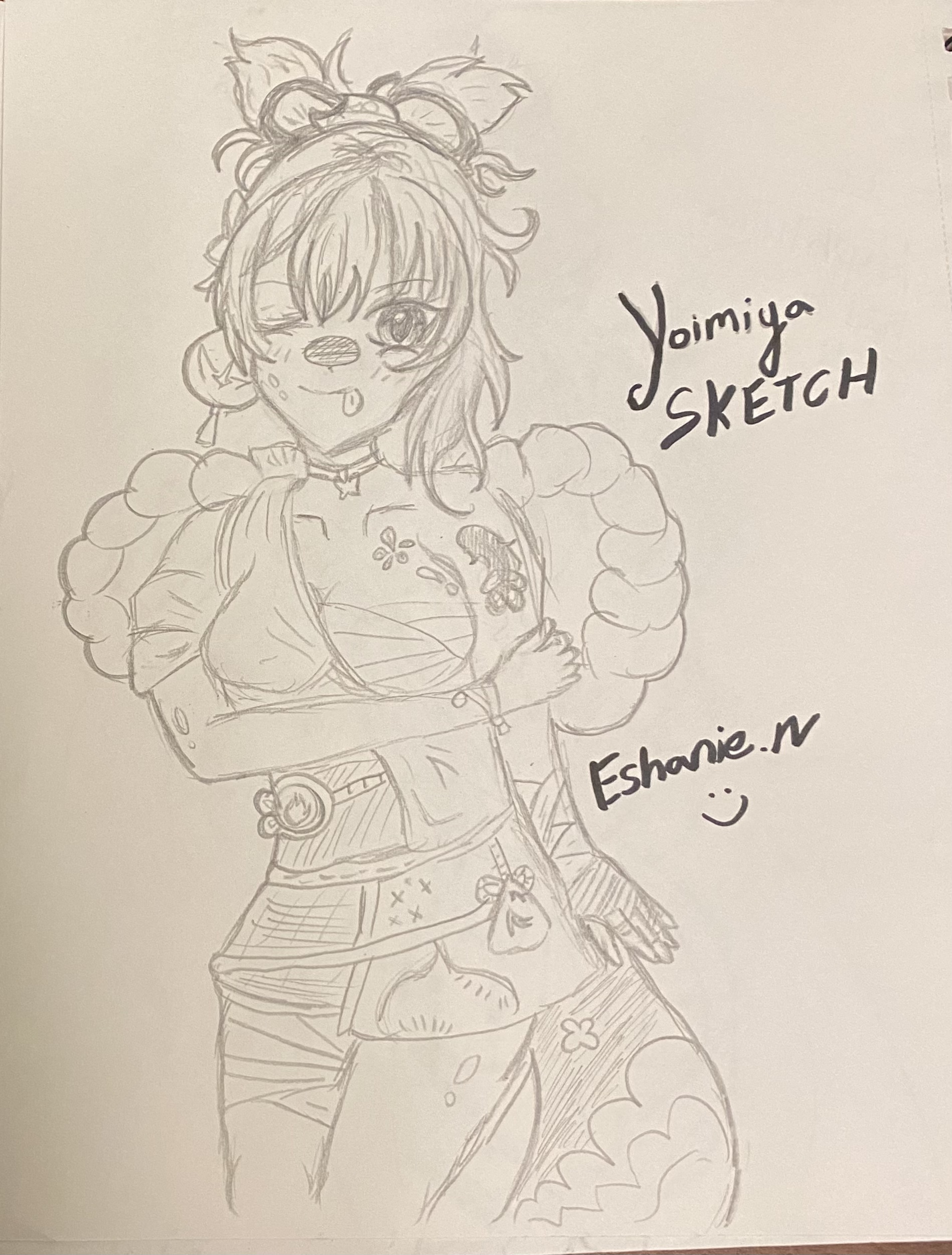 Yoimiya - Firework Girl Drawing! Genshin Impact | HoYoLAB