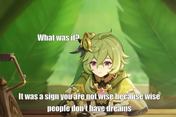 Collei when she saw the Fatui vision Genshin Impact | HoYoLAB