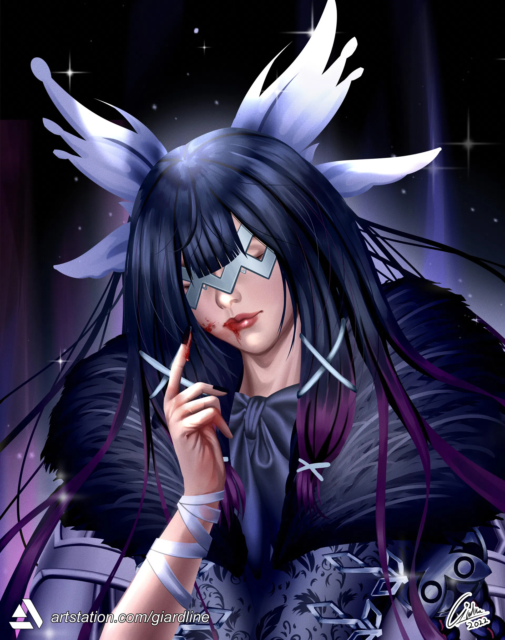 Damselette - Harbinger Columbina (Fanart) Genshin Impact Genshin Impact ...