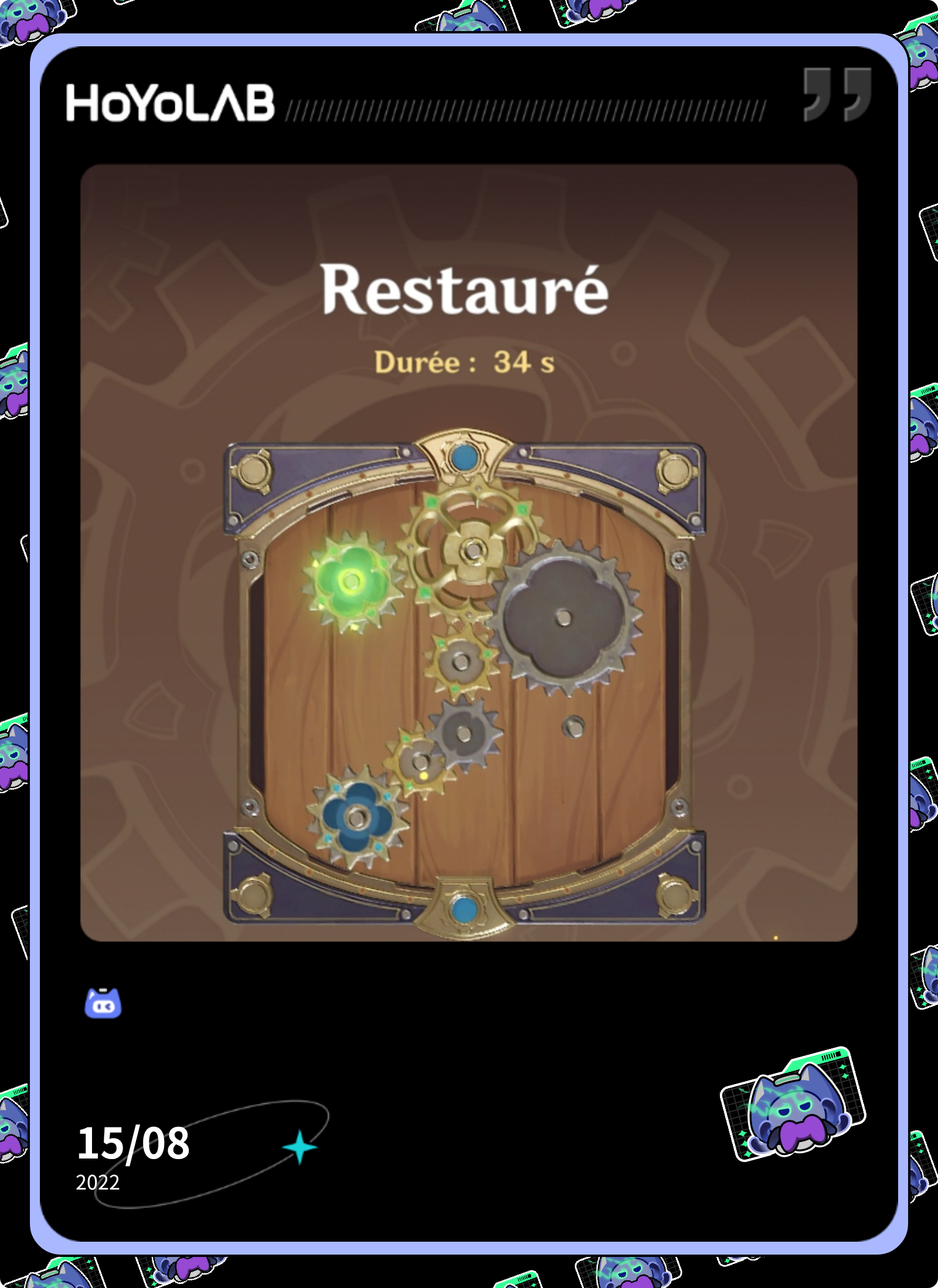 15/08 Journal -# Mes instants de détente en jeu | HoYoLAB