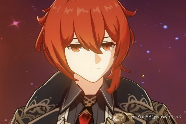 nothing trying to find the difference between diluc's normal and happy ...