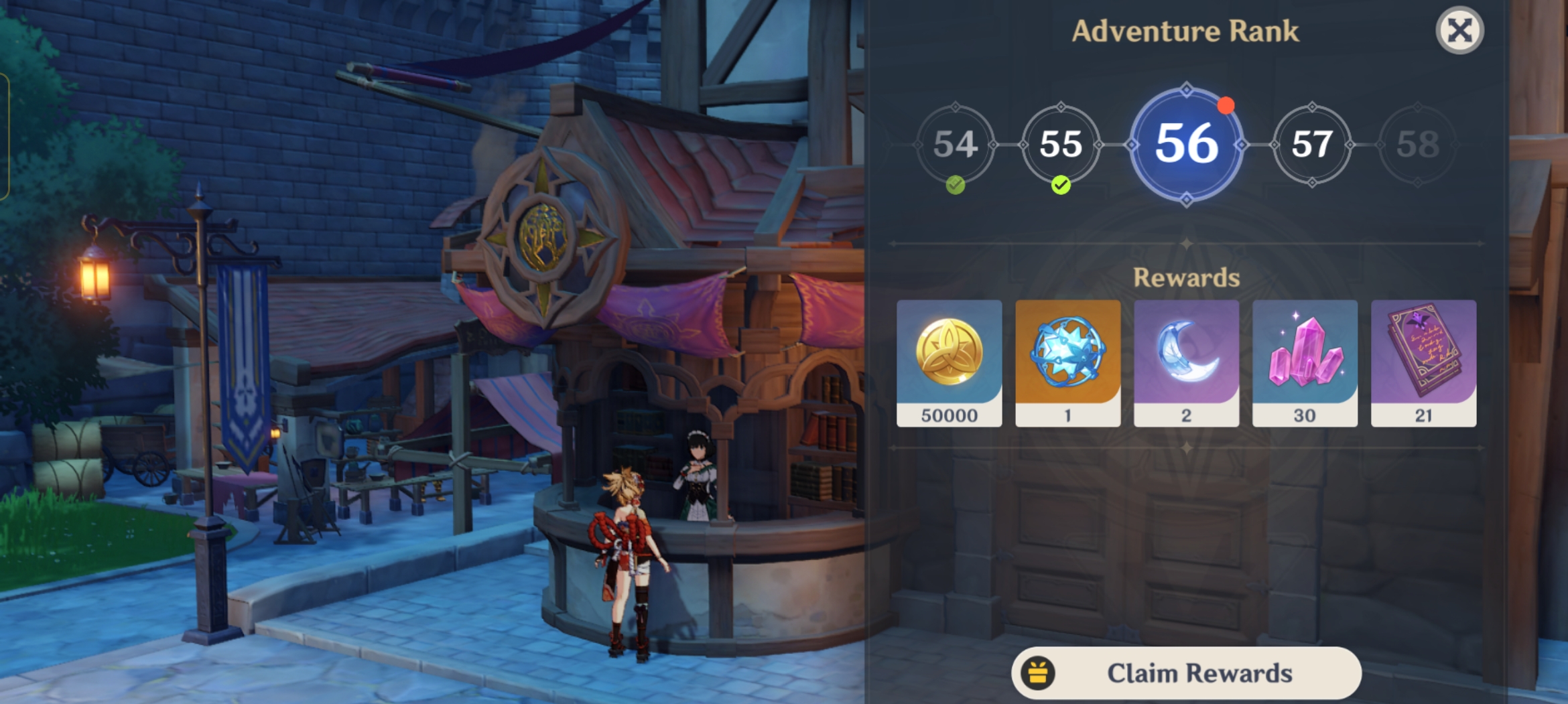 finally ar 56 after so many days :) Genshin Impact | HoYoLAB