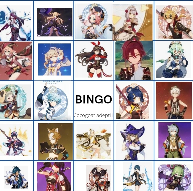 BINGO! Genshin Impact | HoYoLAB