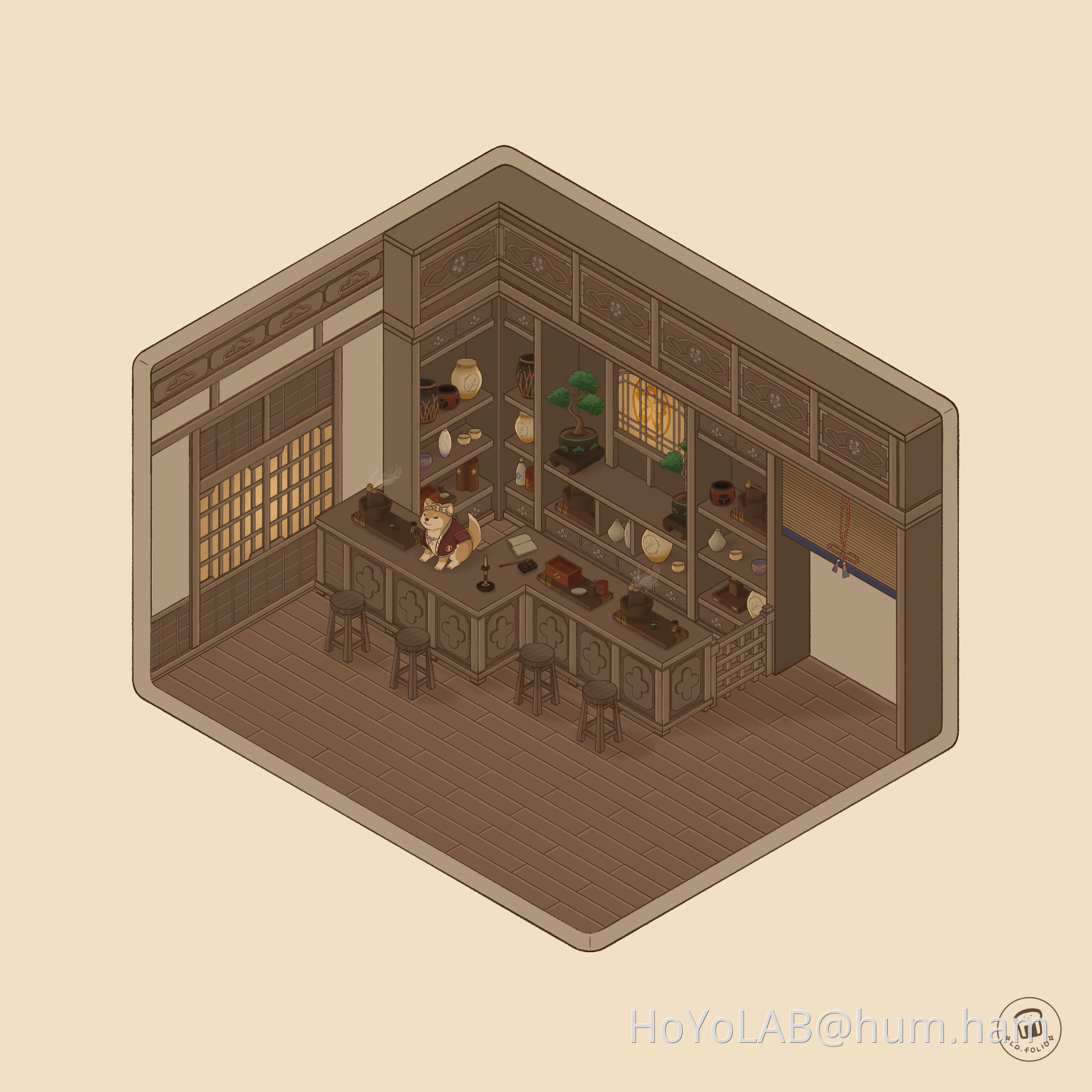 Komore Teahouse (木漏茶屋) pt.2 Interior Genshin Impact | HoYoLAB