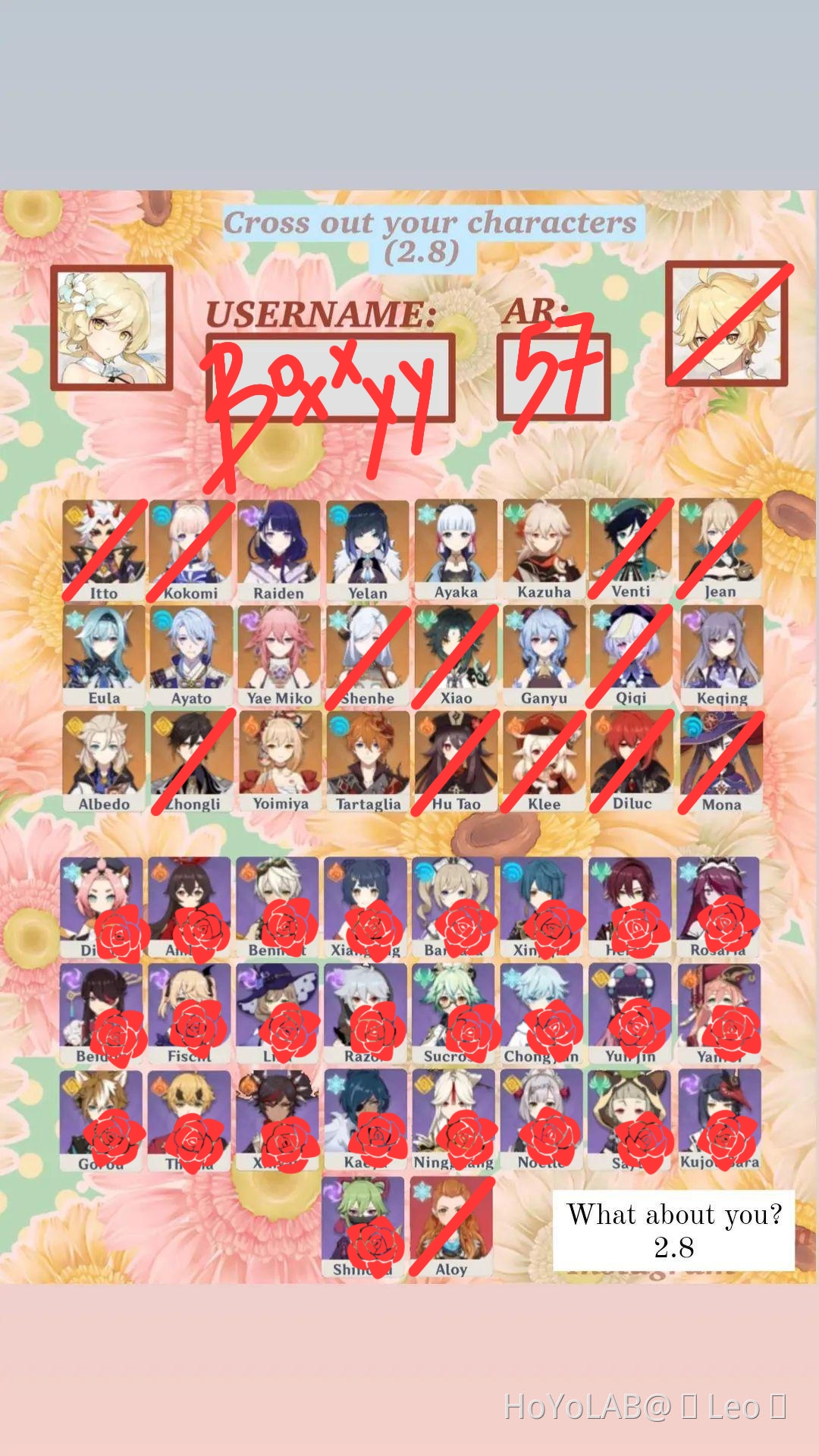 Cross your characters! Genshin Impact | HoYoLAB