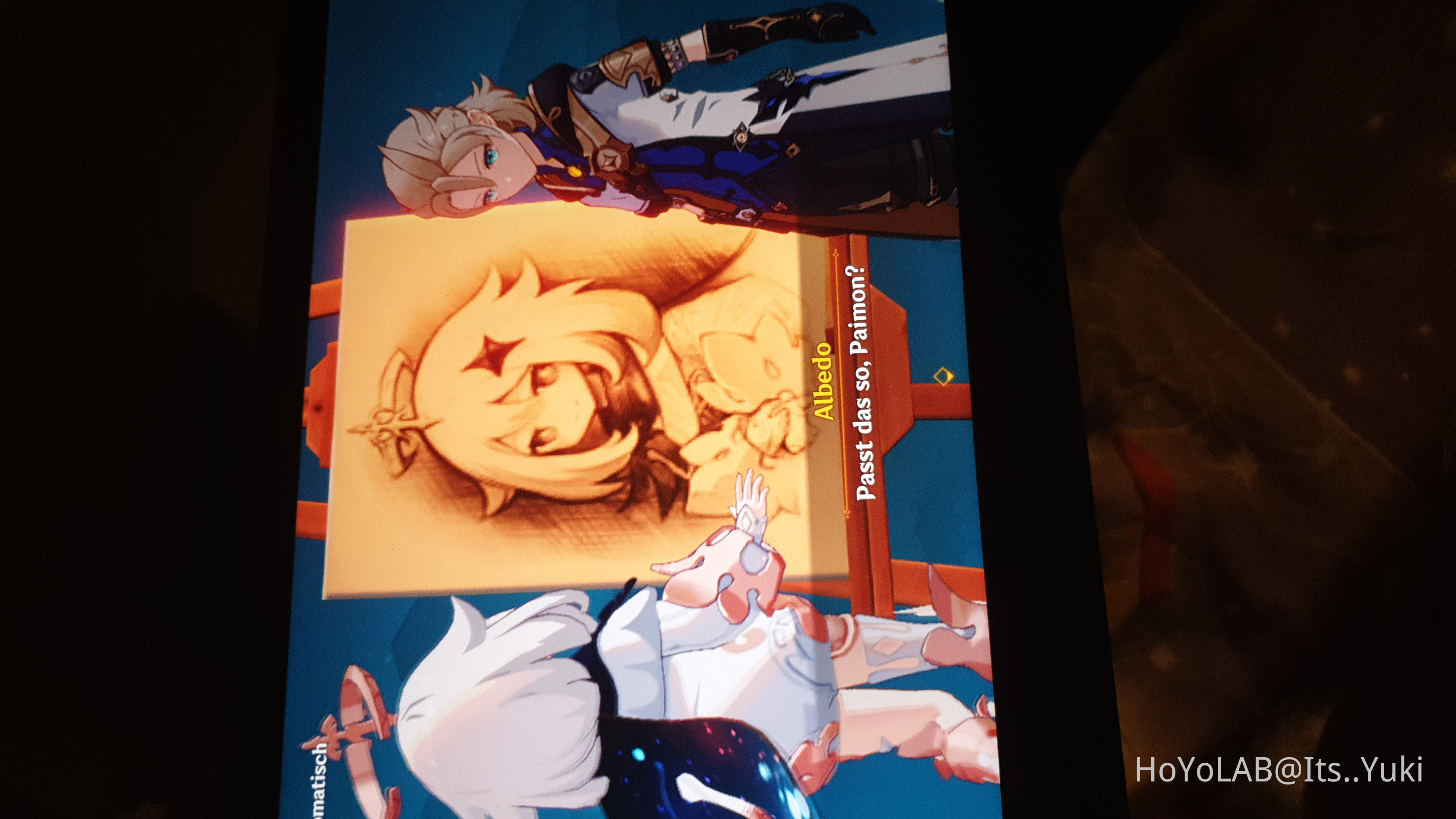 Paimon Art From Albedo Genshin Impact | HoYoLAB