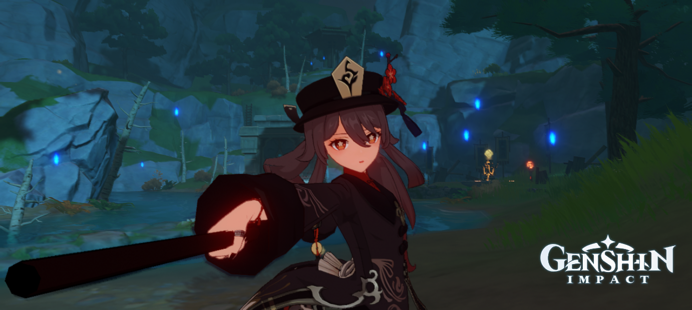 Hu Tao making selfie Genshin Impact | HoYoLAB