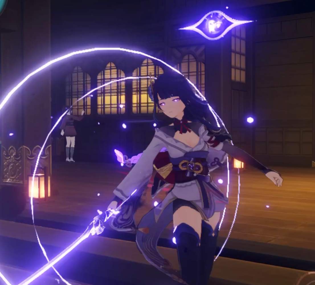 When you find raiden shogun pose inspiration Genshin Impact | HoYoLAB