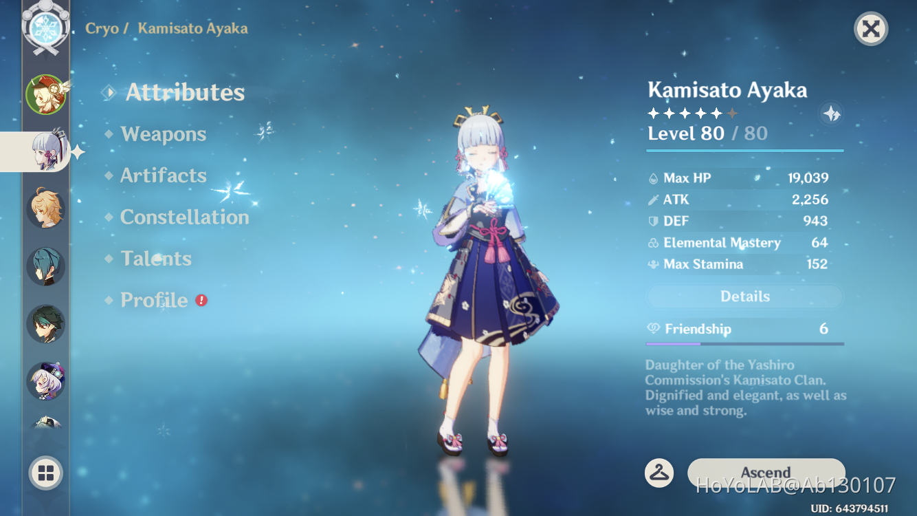 My kamisato Ayaka build Genshin Impact | HoYoLAB