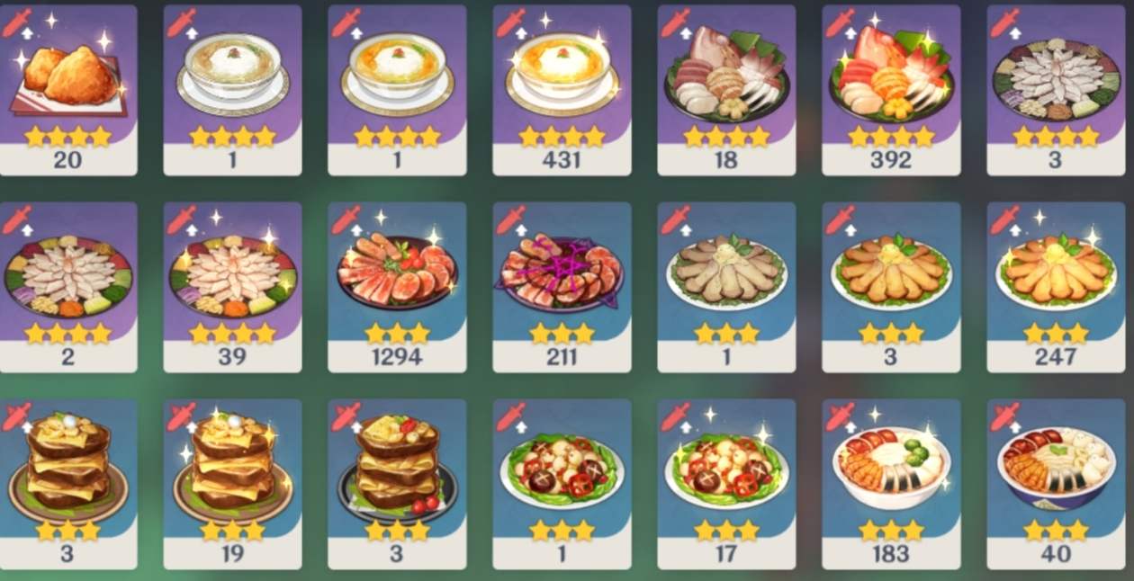Foods Collection #2 Genshin Impact | HoYoLAB