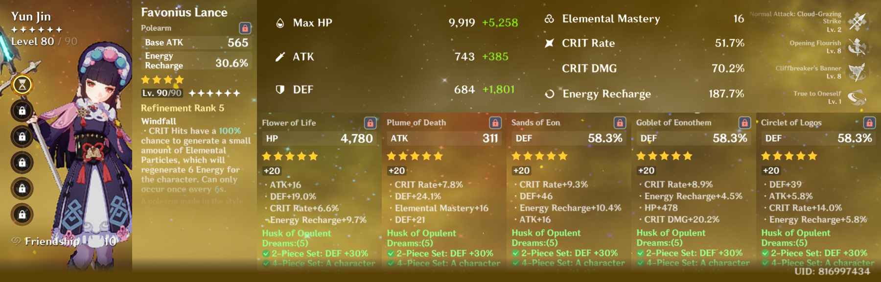 Best Yunjin Build [Showcase & Guide] Genshin Impact | HoYoLAB