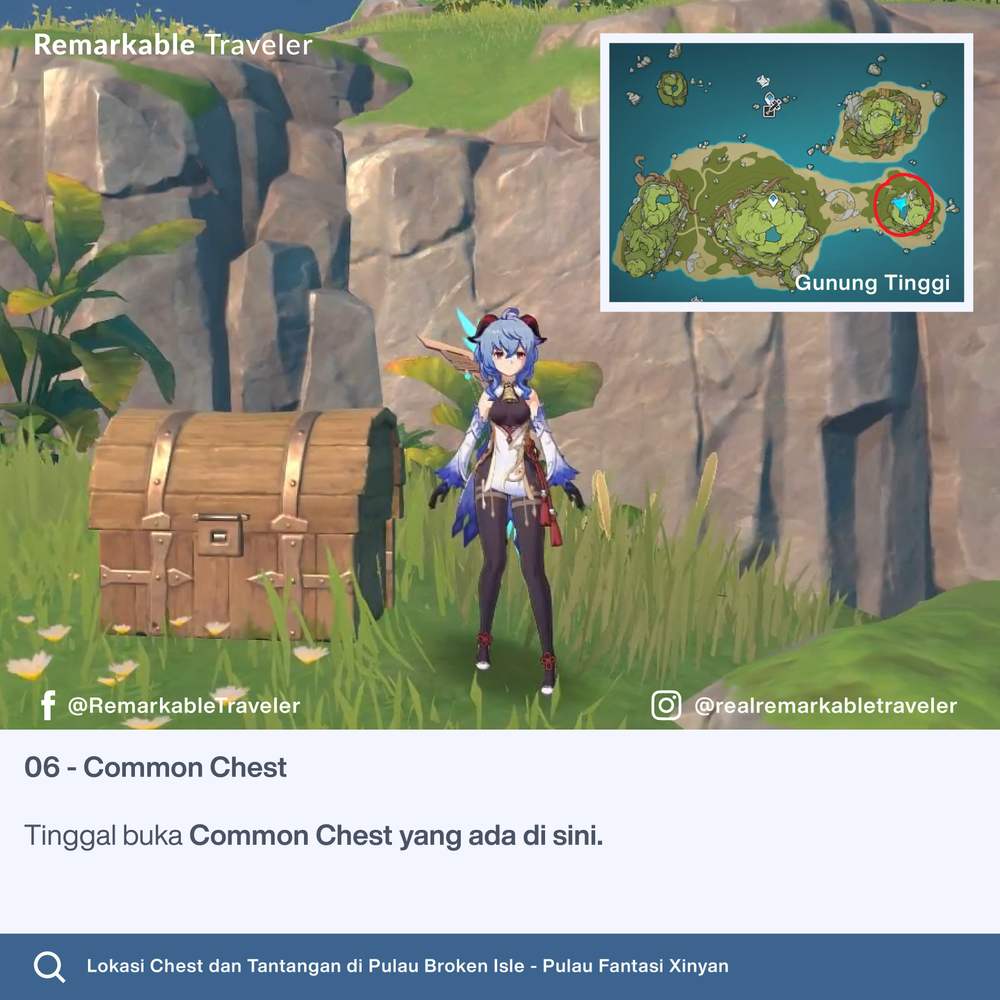 [Panduan v2.8] Lokasi Chest dan Tantangan di Broken Isle - Pulau Fantasi Xinyan Genshin Impact ...