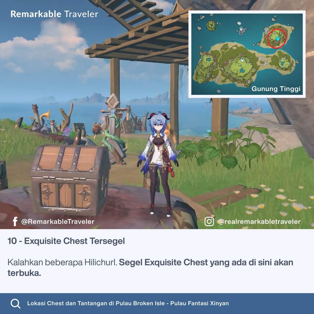 [Panduan v2.8] Lokasi Chest dan Tantangan di Broken Isle - Pulau Fantasi Xinyan Genshin Impact ...