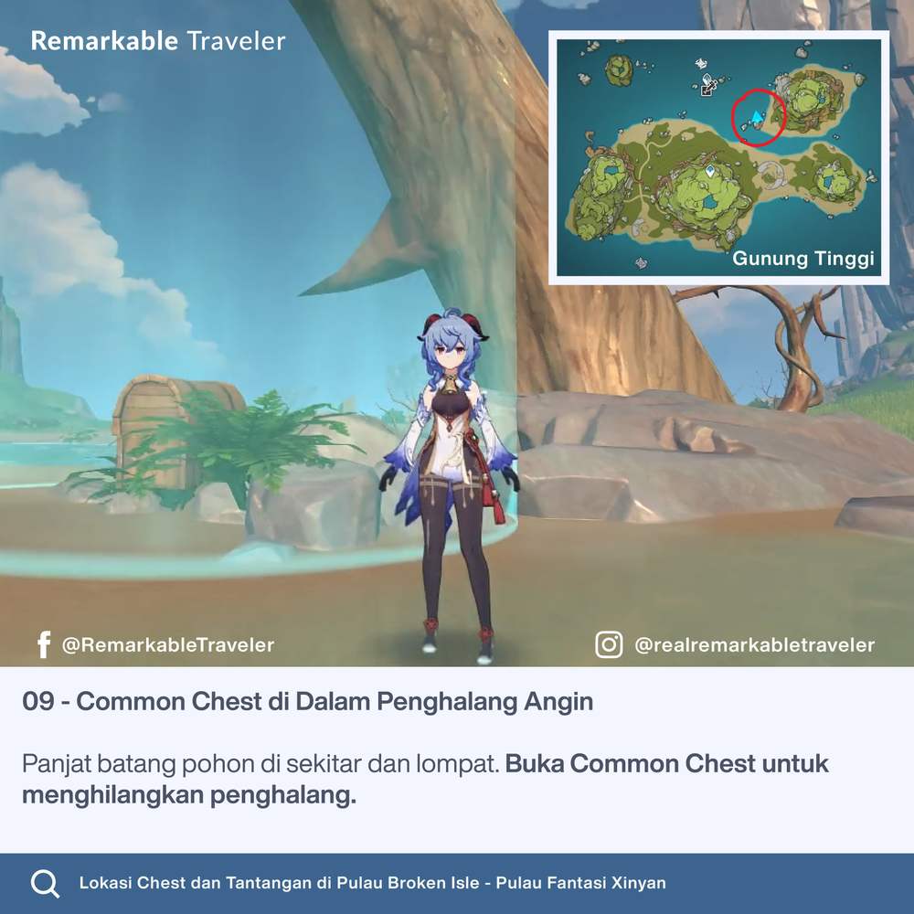 [Panduan v2.8] Lokasi Chest dan Tantangan di Broken Isle - Pulau Fantasi Xinyan Genshin Impact ...
