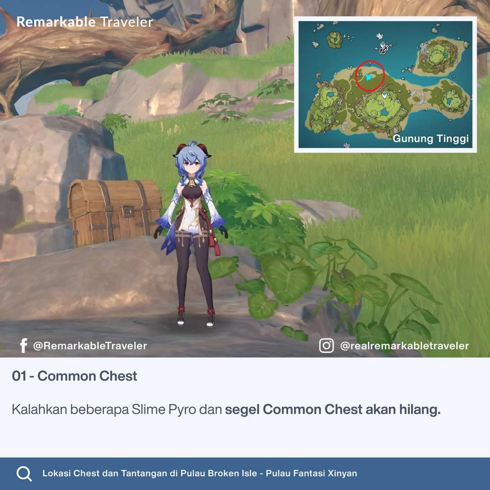 [Panduan v2.8] Lokasi Chest dan Tantangan di Broken Isle - Pulau Fantasi Xinyan Genshin Impact ...
