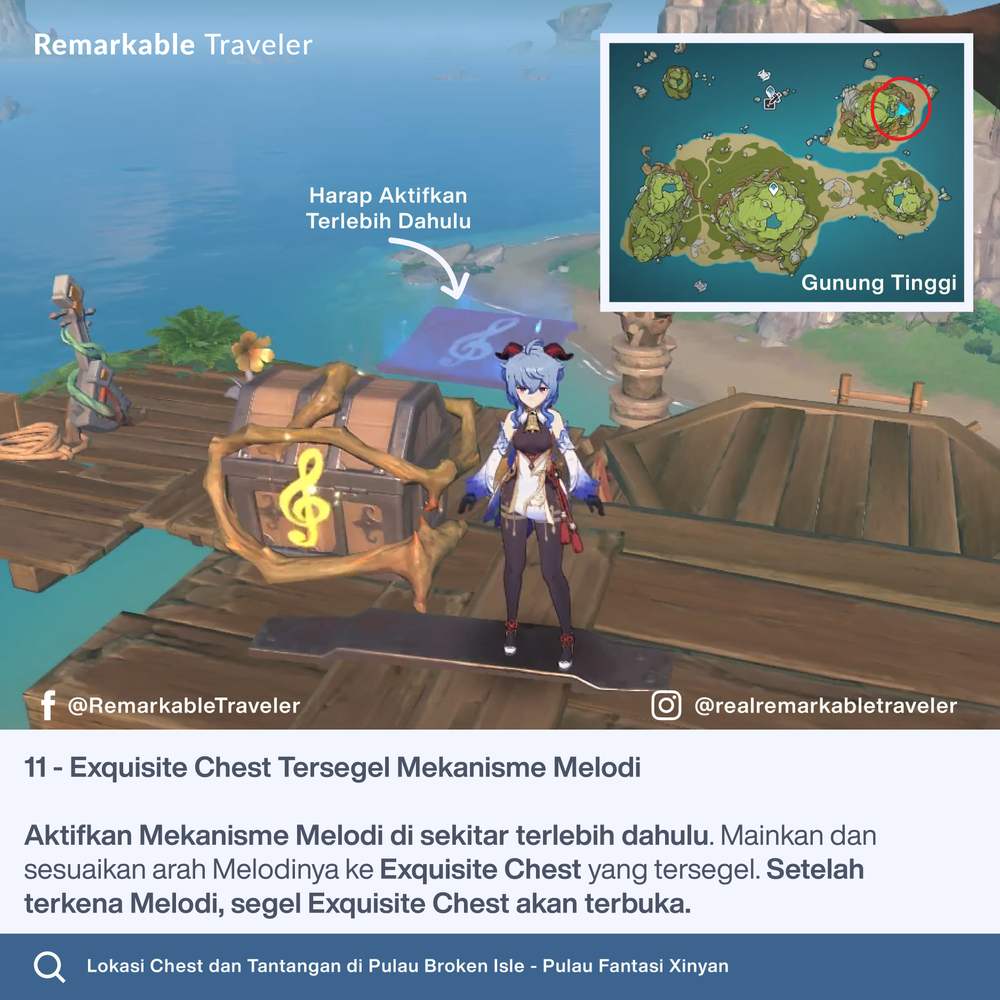 [Panduan v2.8] Lokasi Chest dan Tantangan di Broken Isle - Pulau Fantasi Xinyan Genshin Impact ...