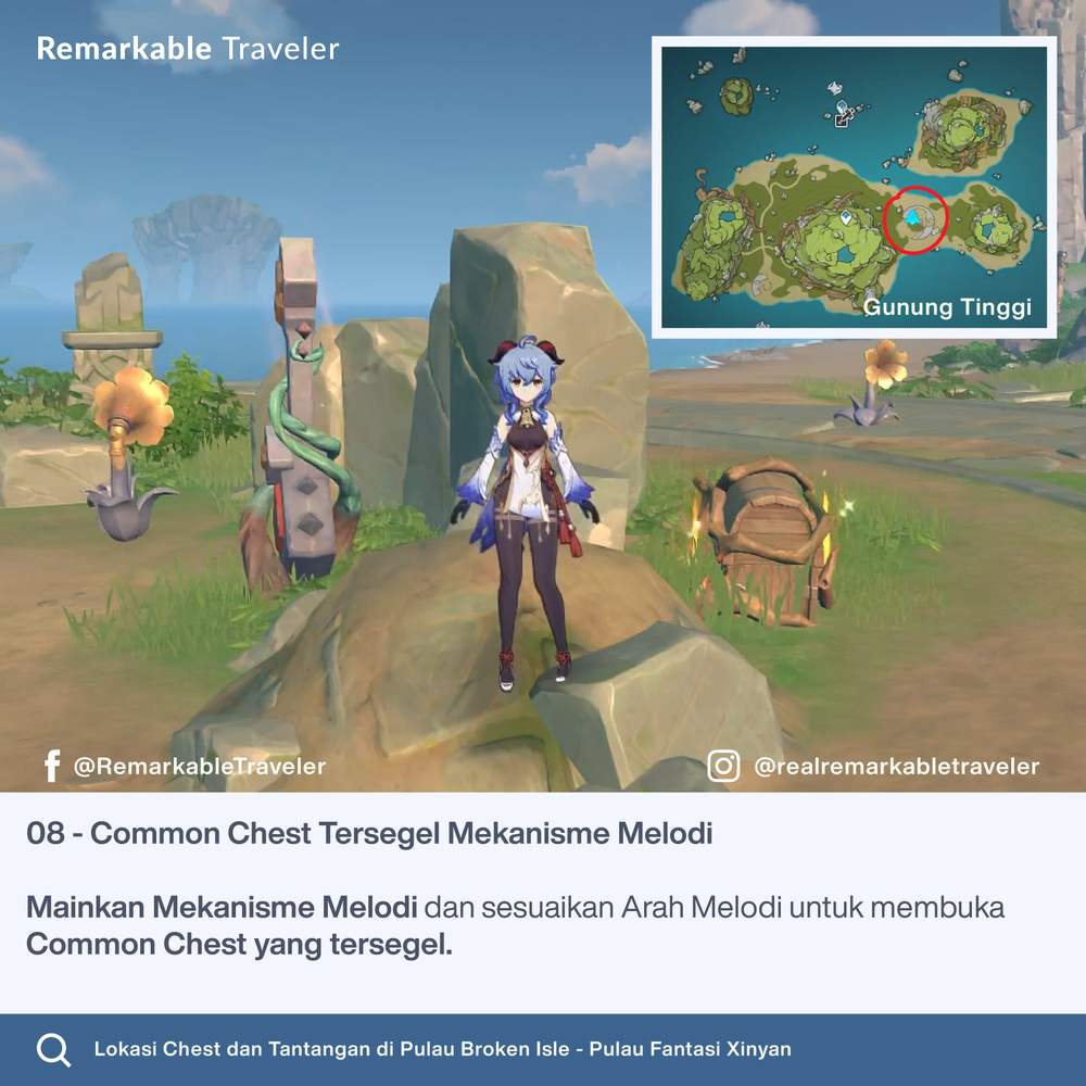 [Panduan v2.8] Lokasi Chest dan Tantangan di Broken Isle - Pulau Fantasi Xinyan Genshin Impact ...
