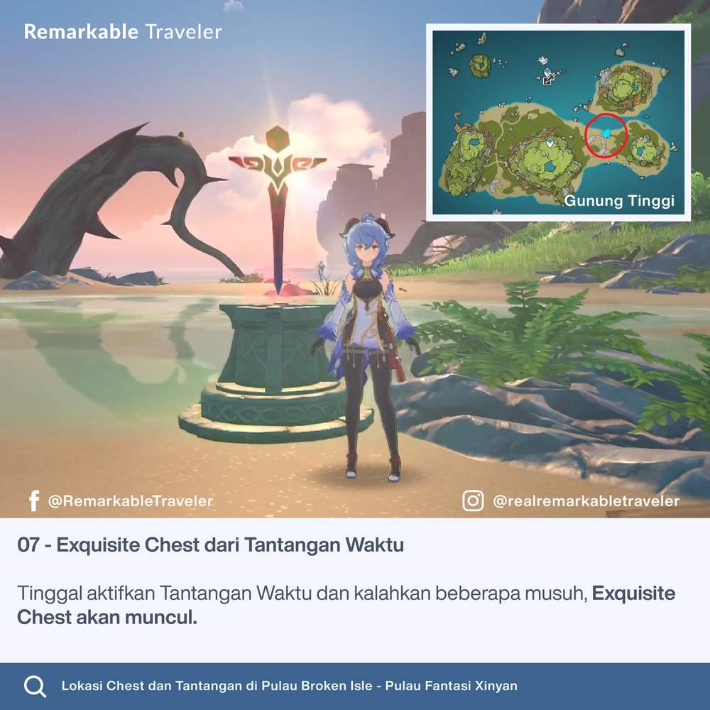 [Panduan v2.8] Lokasi Chest dan Tantangan di Broken Isle - Pulau Fantasi Xinyan Genshin Impact ...