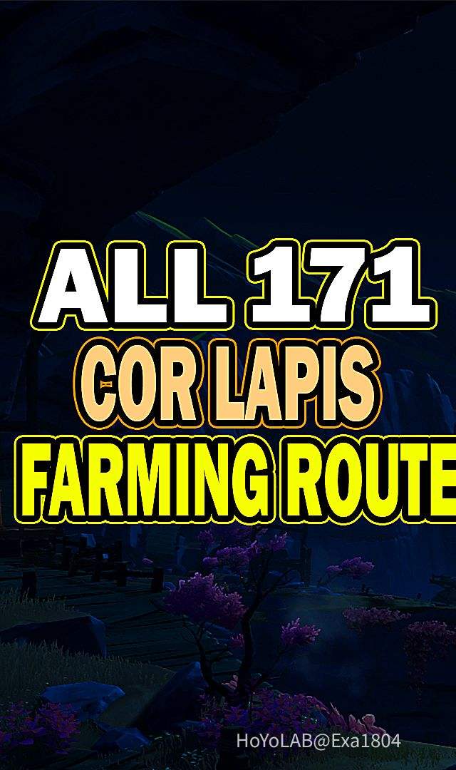 All 171 Cor Lapis Farming Route (Video + Maps) Genshin Impact | HoYoLAB