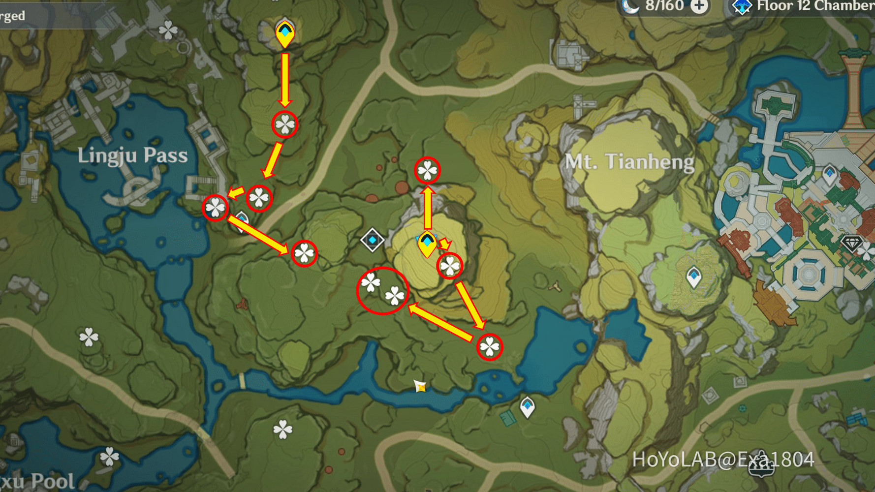 All 171 Cor Lapis Farming Route (Video + Maps) Genshin Impact | HoYoLAB