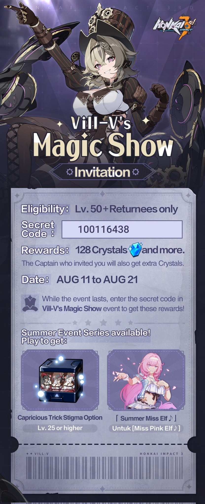 Invite Code Honkai Impact 3rd | HoYoLAB