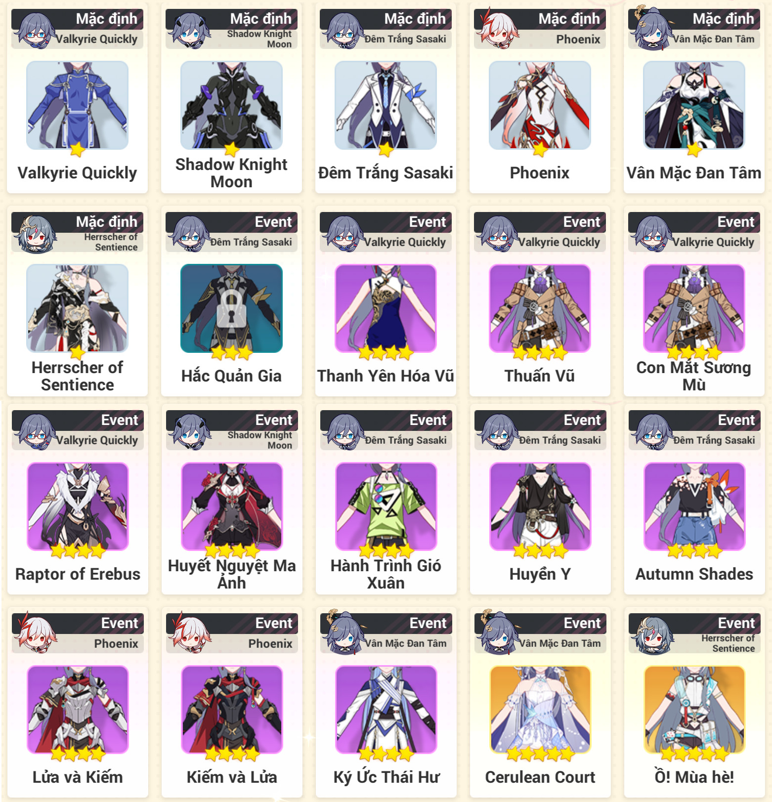 Sưu tập Honkai Impact 3rd | HoYoLAB