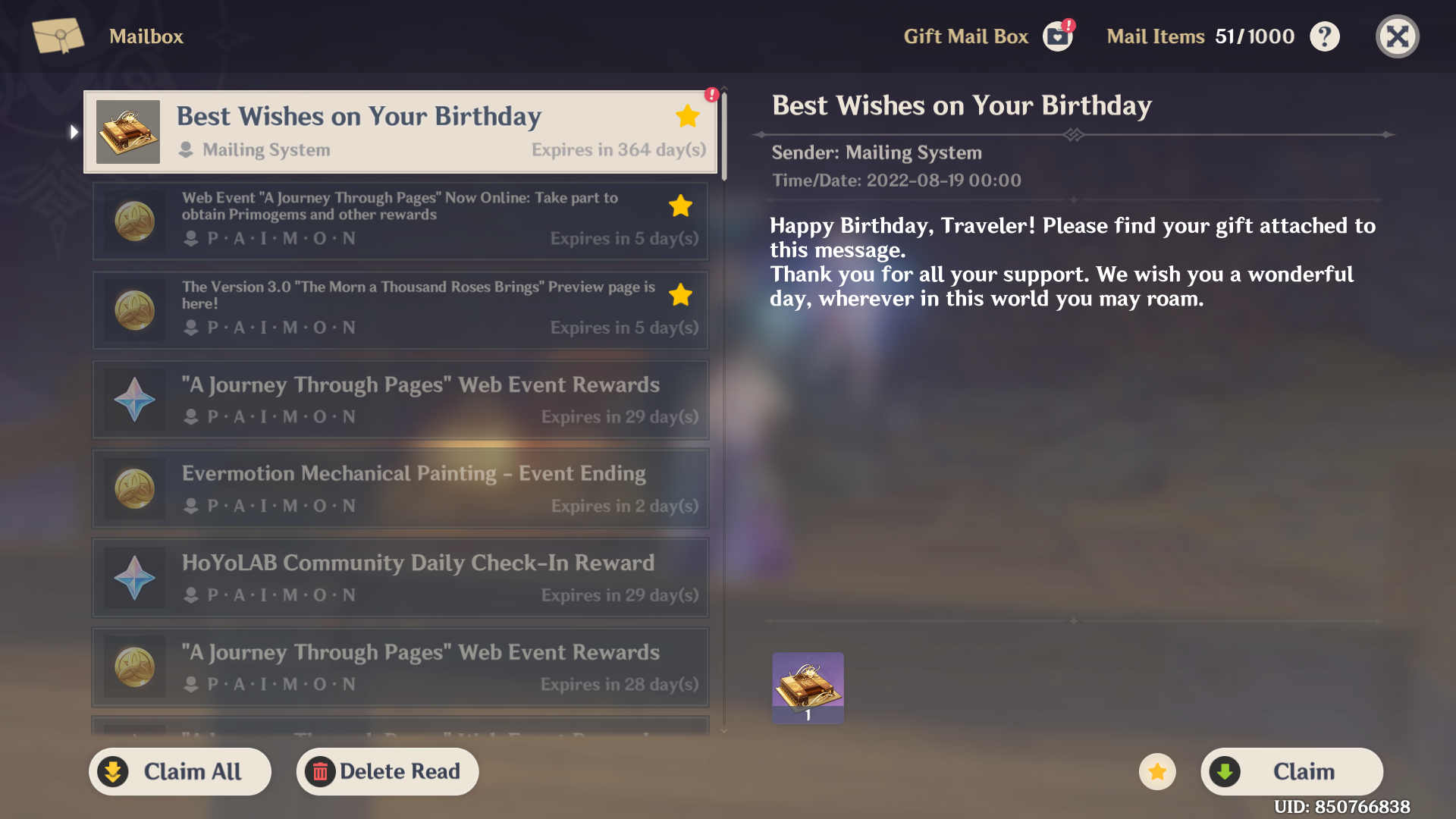 Special Birthday Wish From Your Characters Genshin Impact | HoYoLAB