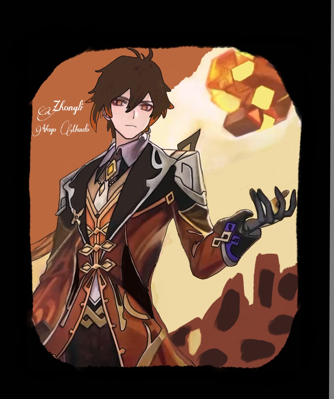 My First Zhongli Fan art Genshin Impact | HoYoLAB